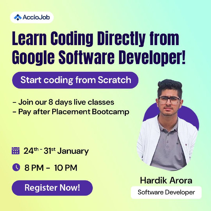 Learn Coding Directly from Someone Who Has Cracked Google! DE ...