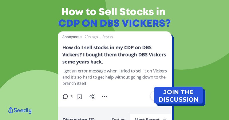 How to sell stocks in CDP on DBS Vickers? Has anyone experi | Seedly ...